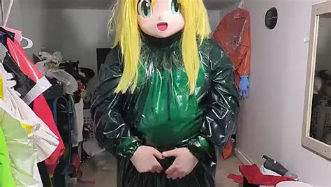 Kigurumi Cosplay Pvc Raincoat And Dress Breathplay Shemale Vibrator