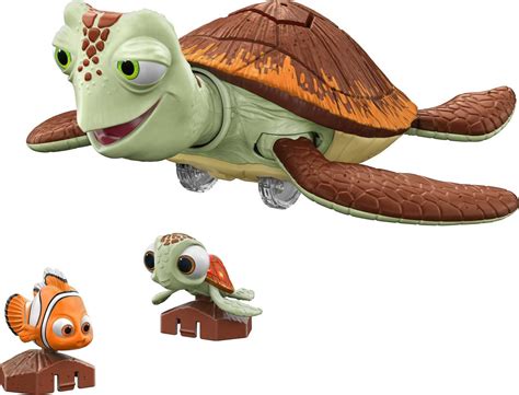 Disney Pixar Finding Nemo Toys Crush Turtle Figure Chat ‘n Cruise Moving And Talking Toy