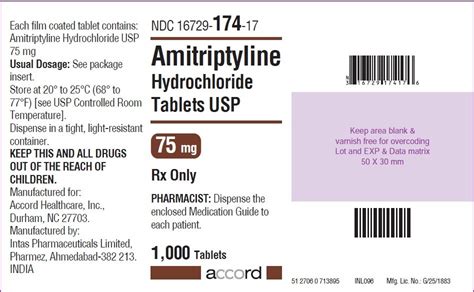 Amitriptyline Fda Prescribing Information Side Effects And Uses