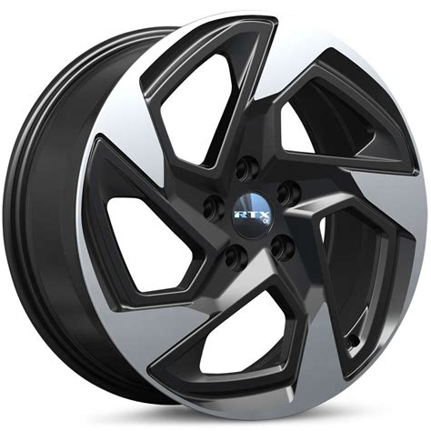 Rtx Su01 17x7 5x11435x45 Gloss Black Machined 55mm Wheels
