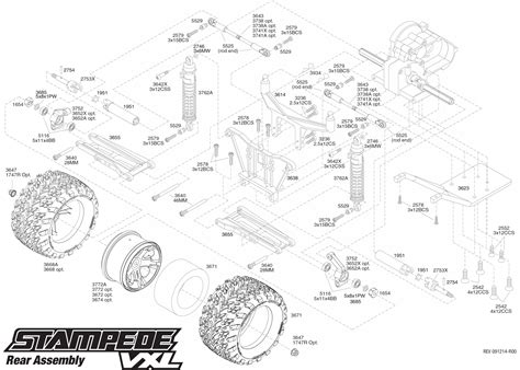 Exploded View Traxxas Stampede Vxl 1 10 Rear Part Astra