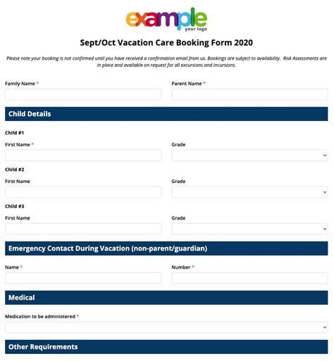Online Form Templates And Examples Snapforms Australia