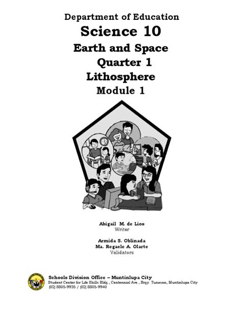 Science 10 Q1 Module 1 Pdf Plate Tectonics Earth