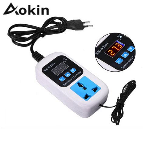 W2001 Ac 110 220v 1500w Digital Socket Thermostat Regulator Temperature Controller Microcomputer