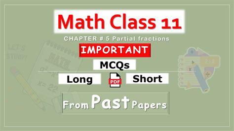 Class 11 Math Chapter 5 Important Questions