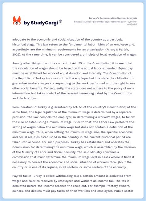 Turkeys Remuneration System Analysis Free Essay Example