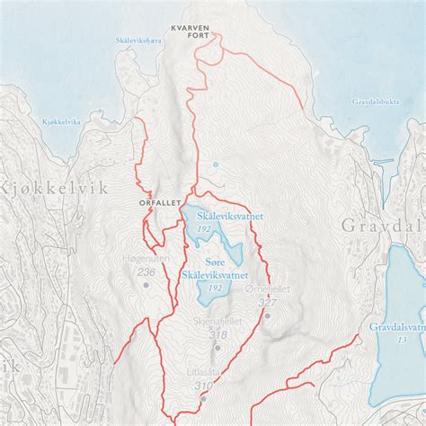 Fjellkart Bergen Dapa Maps