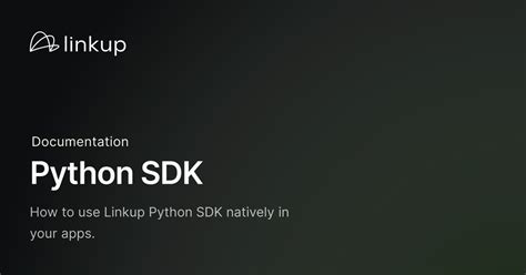 Python Sdk Linkup Api Documentation