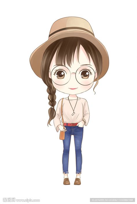 Q版女生设计图人物psd分层素材设计图库昵图网