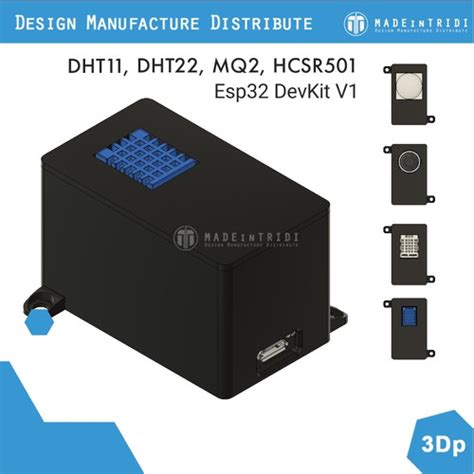 jual esp32 devkit v1 case sensor module dht11 dht22 mq2 hcsr501 putih hcsr501 kab lebak