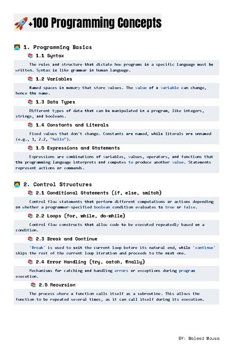 Programming Concepts 1683931054 Æ100 Programming Concepts è 1 Programming Basics È 1 Syntax