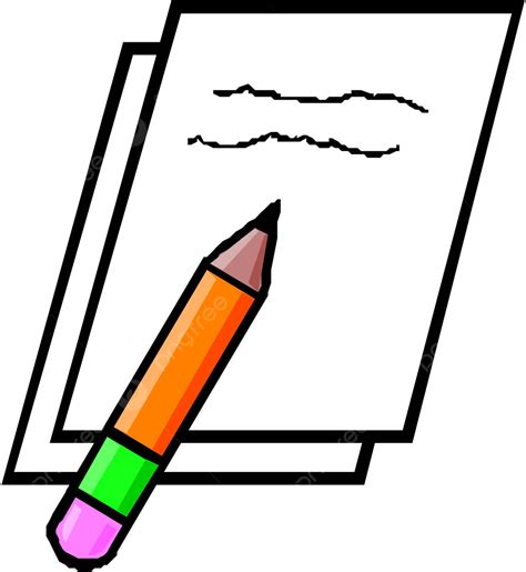 Pencil And Paper Office School Empty Vector Office School Empty Png