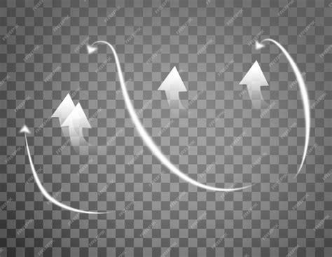 공기 흐름 공기 움직임의 방향을 나타내는 색 화살표 바람 방향 화살표 파란색 차가운 신선한 흐름 프리미엄 Psd 파일