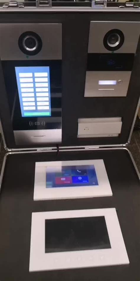2 Wire Video Door Phone Intercom System Support Unlock Two Doors For