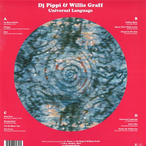 Dj Pippi And Willie Graff Universal Language Lp 2x12 Music For Dreams Zzzv24006 Vinyl
