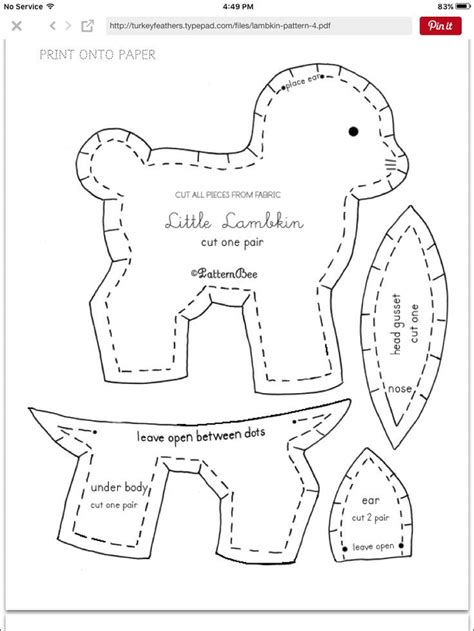 Patron Ours B9c Dog Sewing Patterns Felt Toys Patterns Sewing