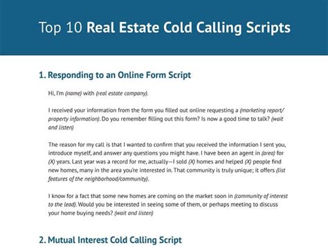 Scripts Cold Call Artofit