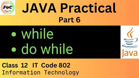 While Do While Loop Java Programming Practical Class 12 Information