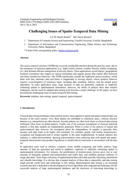 11challenging Issues Of Spatio Temporal Data Mining Pdf