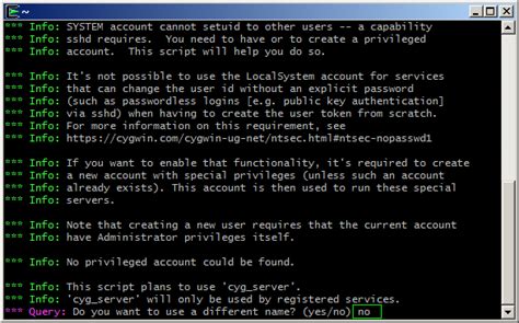 Windows SSH Installation De Cygwin Linux Notebook