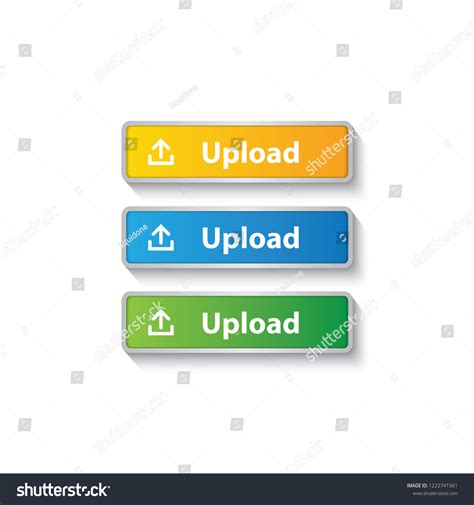 Upload Button Icon Upload Button For Websites Royalty Free Stock