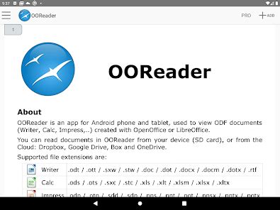 OOReader Apps On Google Play