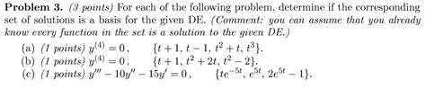Solved Problem Points For Each Of The Following Chegg Com