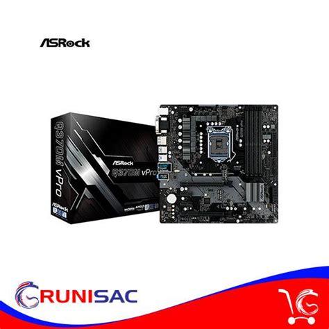 Mainboard Asrock Q370m Vpro 9th Y 8th Gen Intel® Socket 1151 Grunisac