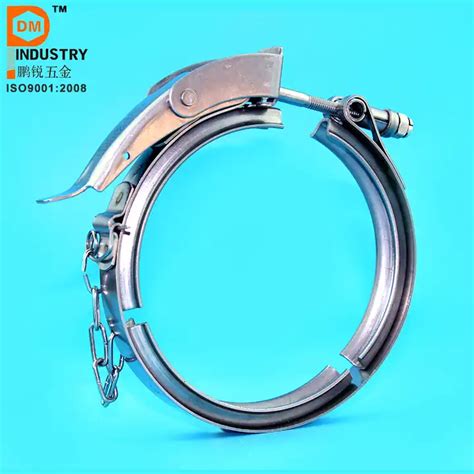 핸들 엔진 부품이있는 맞춤형 스테인리스 스틸 배기 V 밴드 클램프