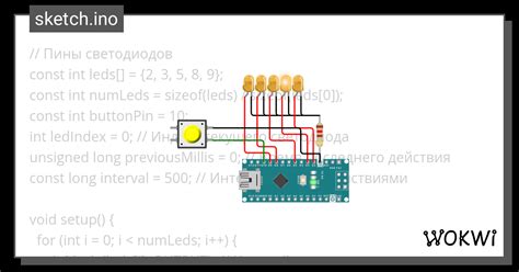 Running Light Wokwi Esp32 Stm32 Arduino Simulator