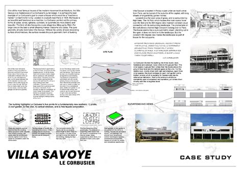 Villa Savoye Le Corbusier Case Study Sheet Le Corbusier Villa Baizeau