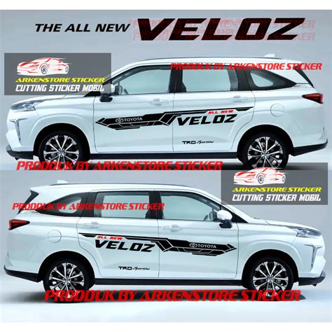 Jual Cutting Sticker Stiker Mobil All New Veloz Sticker Stiker Mobil