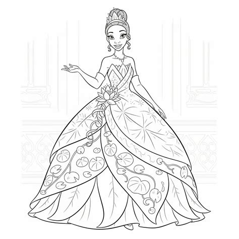15 Lovely Tiana Coloring Pages For Disney Princess Fans Creative