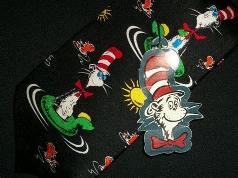 Vintage Dr Seuss Tie 1994 The Cat In The Hat 100 By Thetieparadise