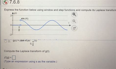 solved express the function below using window and step
