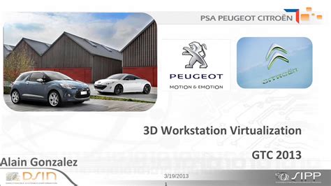 Pdf 3d Workstation Virtualization Alain Gonzalez Gtc 2013on S3537