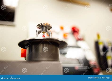 Silver Fire Alarm System Sensor Stock Image Image Of Energy Equipment 261338525
