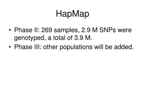 Ppt Hapmap Project Powerpoint Presentation Free Download Id 3265365