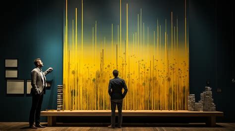 Man Analyzing Chart Background Yellow Gradient Premium Ai Generated Image Man Analyzing Chart Background Yellow Gradient Premium Ai Generated Image