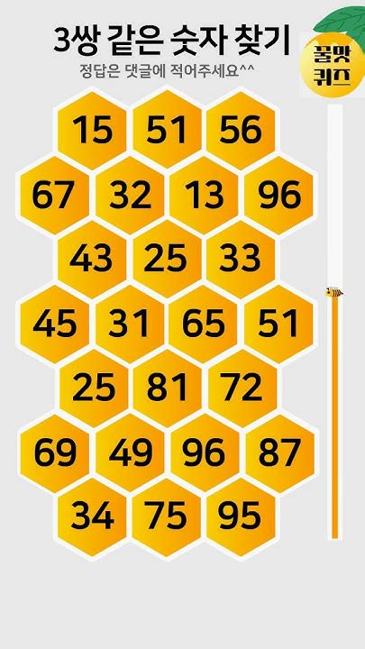 같은숫자찾기 쉬운 퀴즈 맞추기 두뇌 훈련 게임 어르신 치매예방 퀴즈 쉬운문제 치매방지 숨은 숫자 찾기 숫자퀴즈문제 Youtube