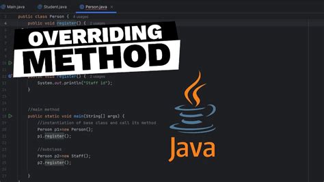Method Overriding In Java For Beginners Youtube