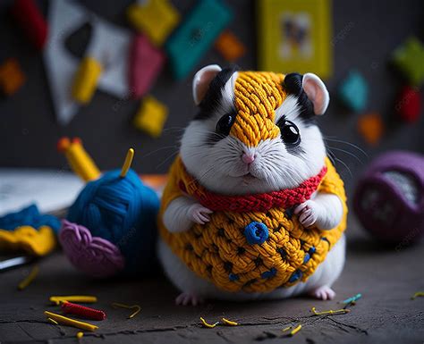 노란색 스웨터를 입은 흰색 햄스터 배경 햄스터 하얀 스웨터 배경 일러스트 및 사진 무료 다운로드 Pngtree