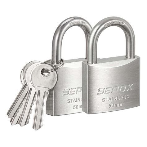 SEPOX Large Keyed Alike Outdoor Padlocks With Stainless Steel Shackle And Lock Body Waterproof