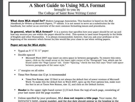 Introduction Mla Format