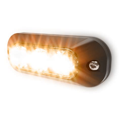 Code 3 Xtp Single 3 Led Light 12v Dc Amber Xtp3a