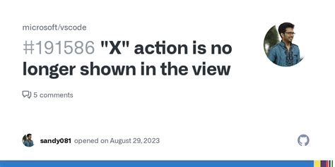 X Action Is No Longer Shown In The View · Issue 191586 · Microsoftvscode · Github