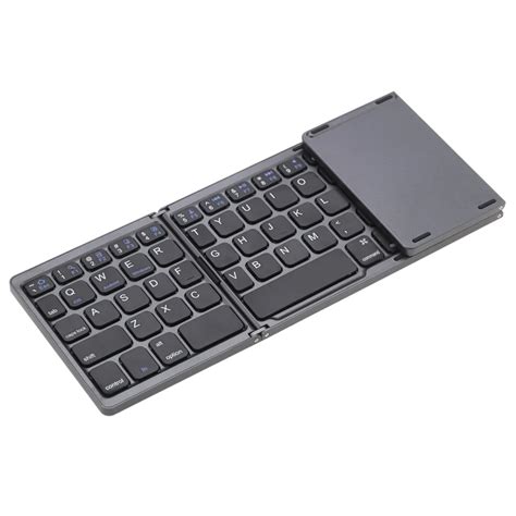 Portable Mini Foldable Folding Bluetooth Wireless Keyboard With Touchpad For Iphone S Ipad Pro