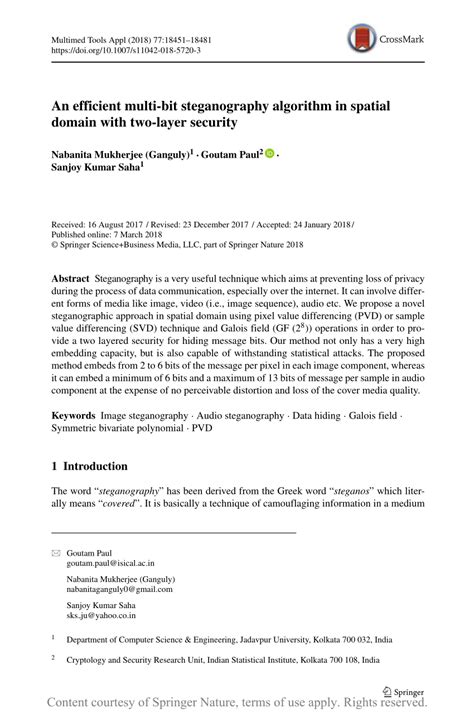 An Efficient Multi Bit Steganography Algorithm In Spatial Domain With