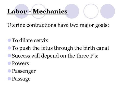 Labor Labor L Labor Is The Physiologic Process