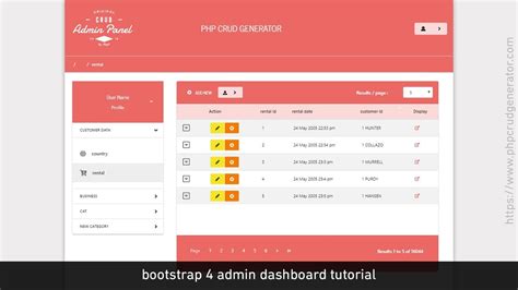 Php Crud Tutorial Add Filters To The Bootstrap Admin Panel Read Lists